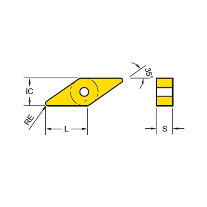 Mũi tiện YG-1, Dòng VNMG 16